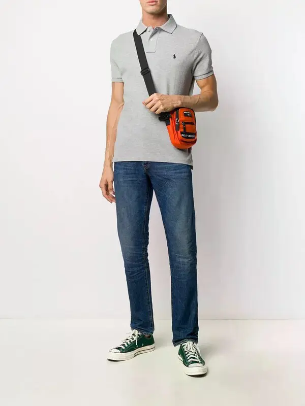 Polo Ralph Lauren Embroidered Logo Polo Shirt - Grey