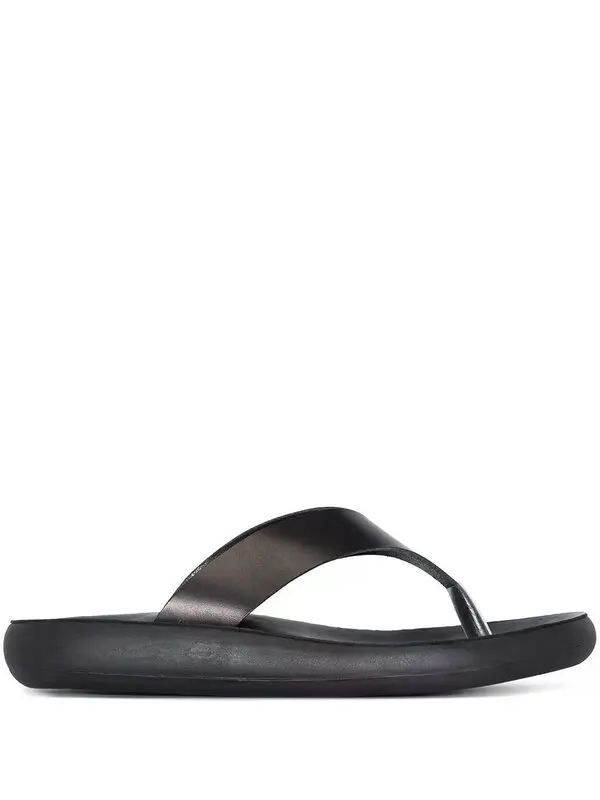 ANCIENT GREEK SANDALS Charys Leather Sandals - Black