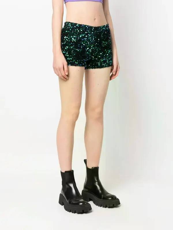 STYLAND Sequin Embellished Mini Shorts