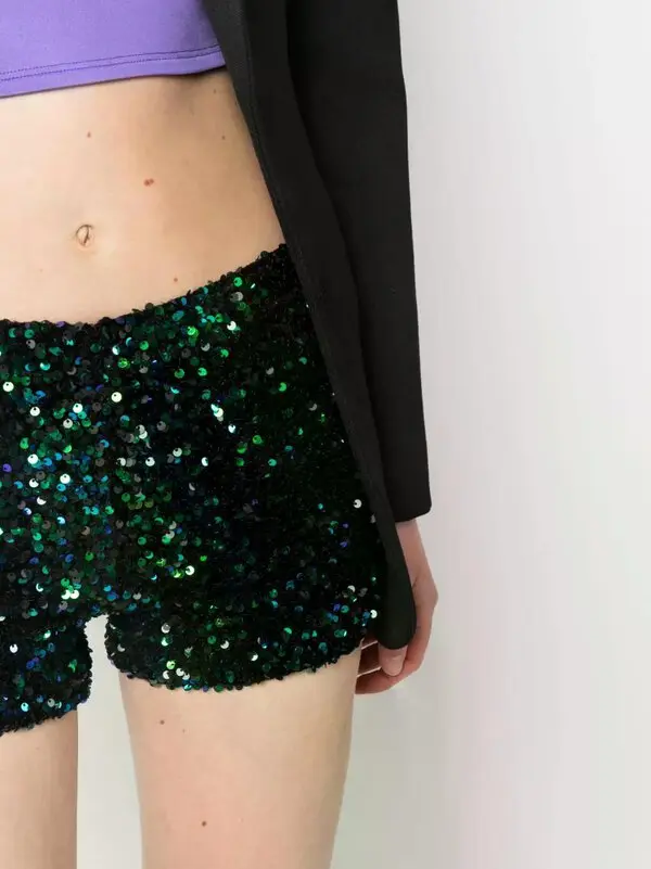 STYLAND Sequin Embellished Mini Shorts