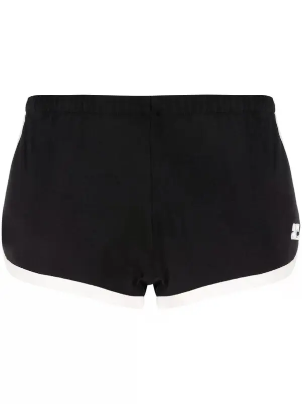 COURREGES Contrasting-trim Logo Shorts