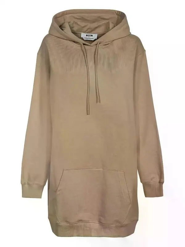 MSGM Logo-print Dress - Neutrals