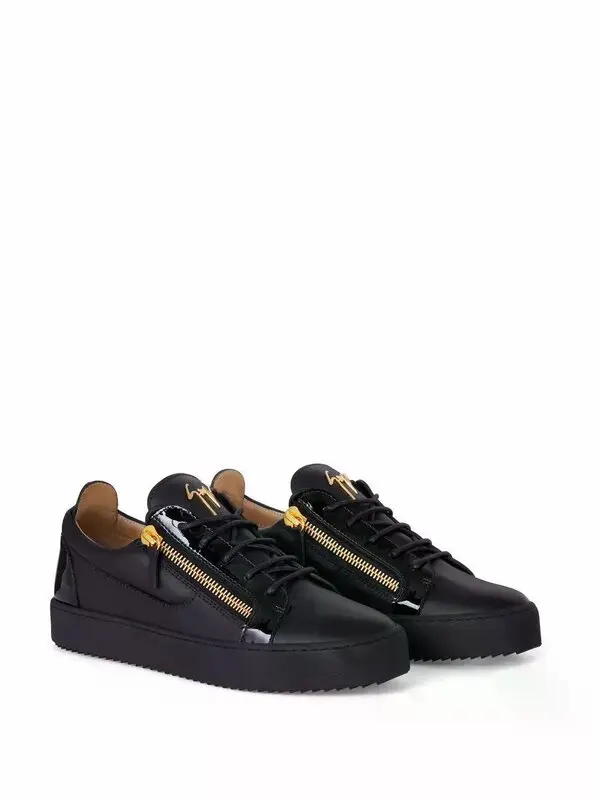 GIUSEPPE ZANOTTI Frankie Double-zip Low-top Sneakers - Black