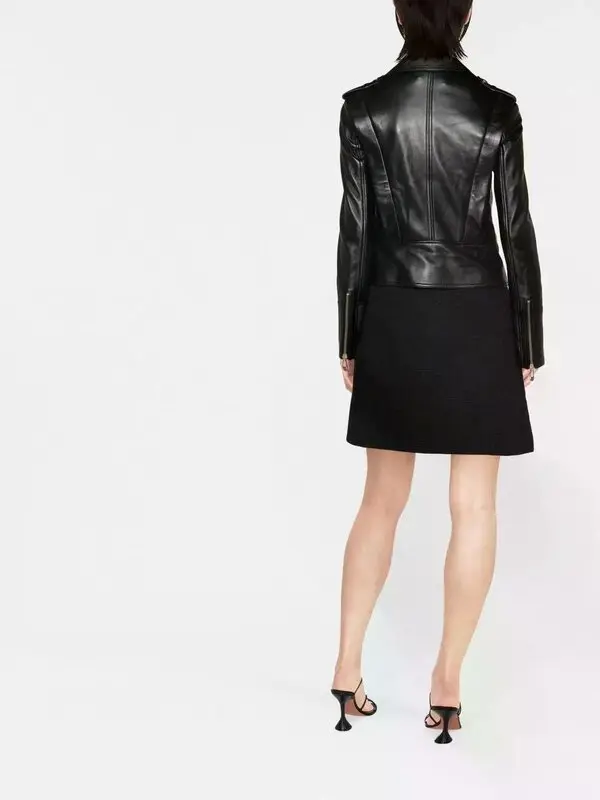 Philipp Plein Leather Biker Jacket