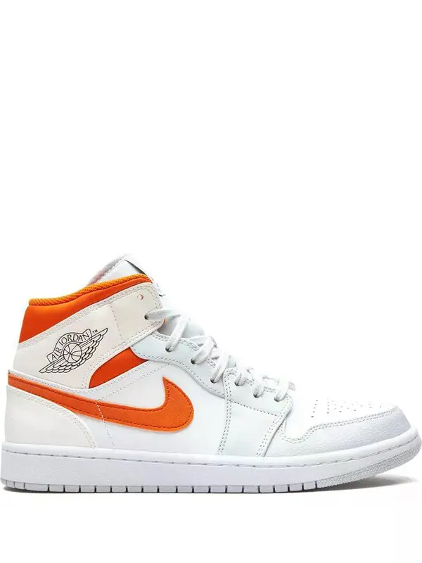 JORDAN 1 Mid Starfish Sneakers - White