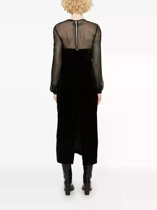 TWINSET Velvet Midi Coat