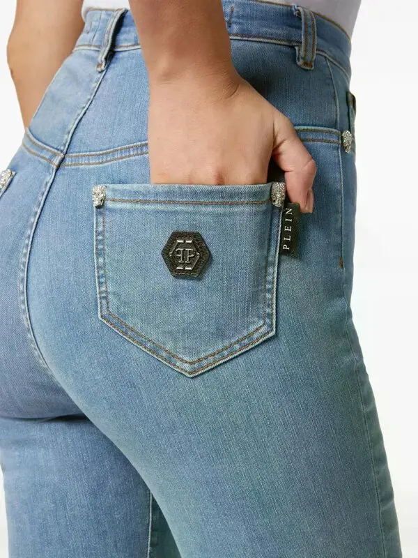 Philipp Plein High-rise Skinny Jeans - Blue