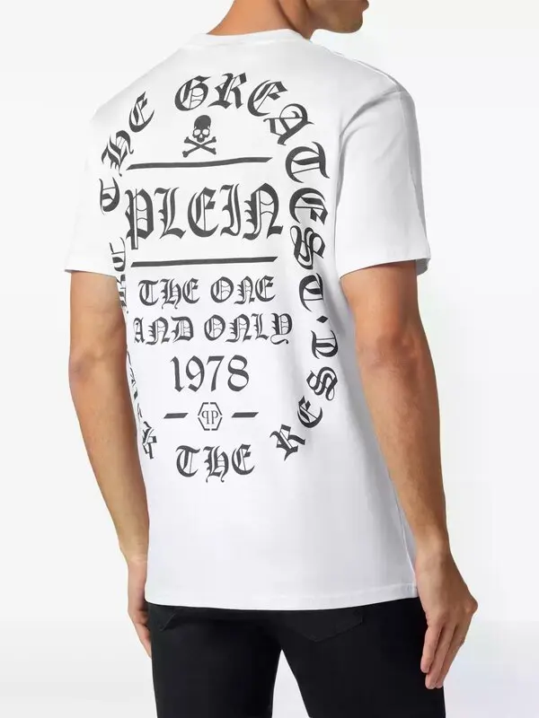 Philipp Plein Graphic-print Cotton T-shirt - White