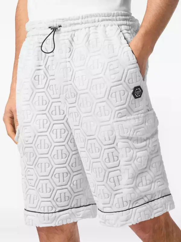 Philipp Plein Monogram-pattern Track Shorts