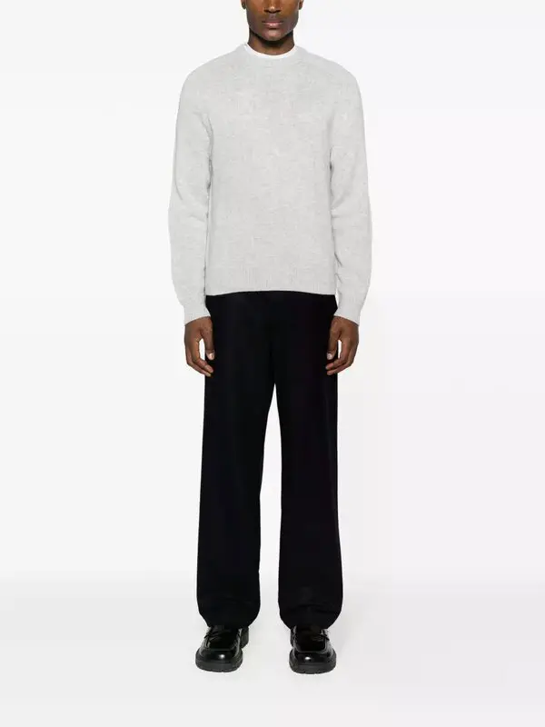 Theory Morlan Ribbed Wool Blend Jumper - Grey