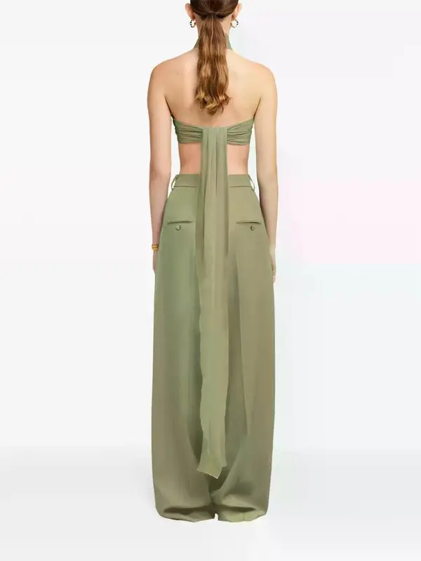 AMI Paris Silk Wrap Top