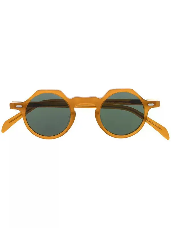 LESCA Round Frame Sunglasses