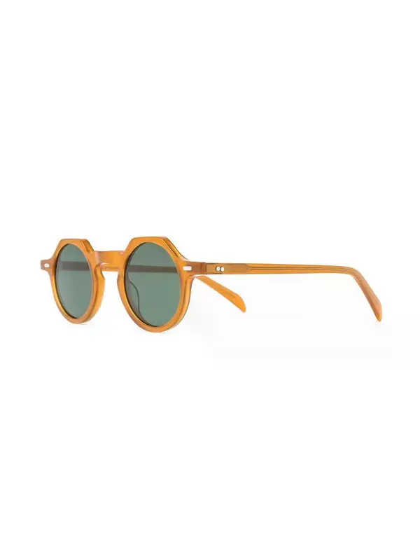 LESCA Round Frame Sunglasses