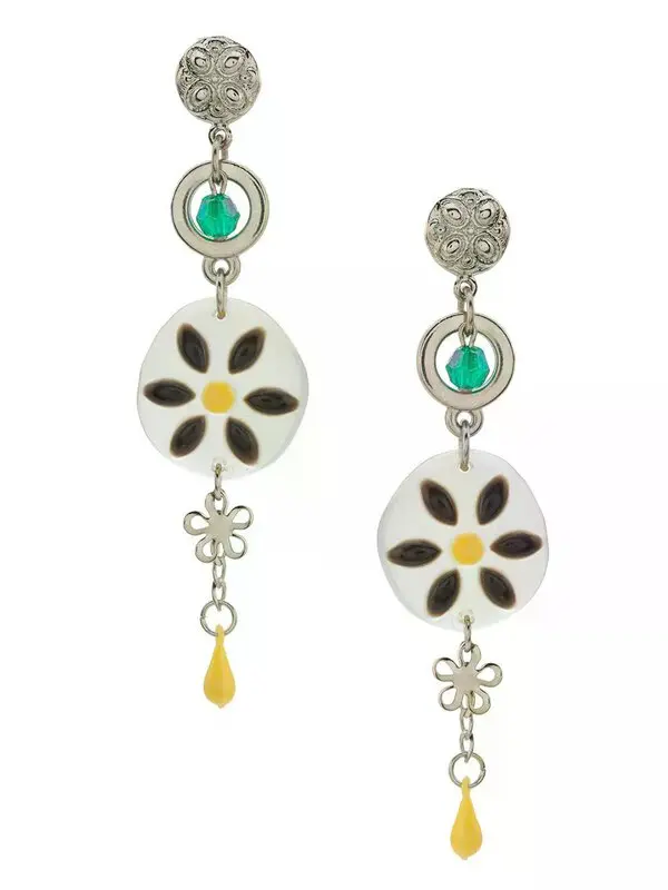 AMIR SLAMA Flower Earrings - Neutrals
