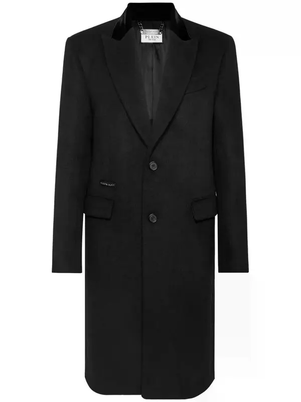 Philipp Plein Flocked-logo Coat