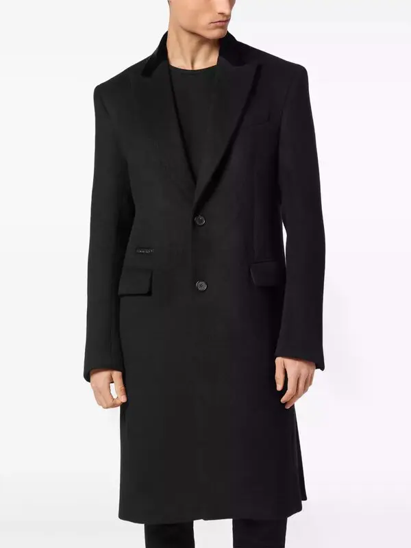 Philipp Plein Flocked-logo Coat