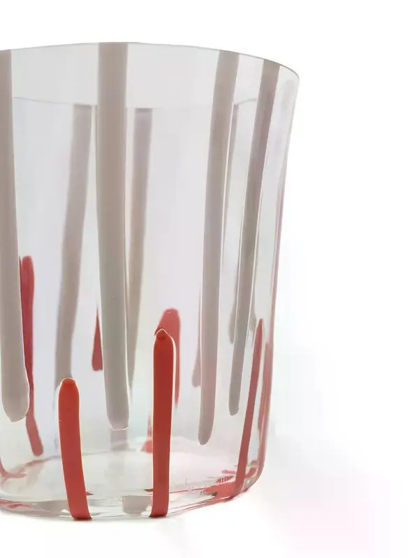 CARLO MORETTI Abstract Stripe Print Glass