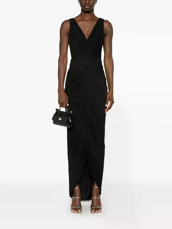 NISSA Glitter Maxi Dress