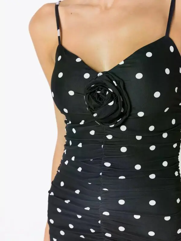 AMIR SLAMA Polka-dot Print Mini Dress