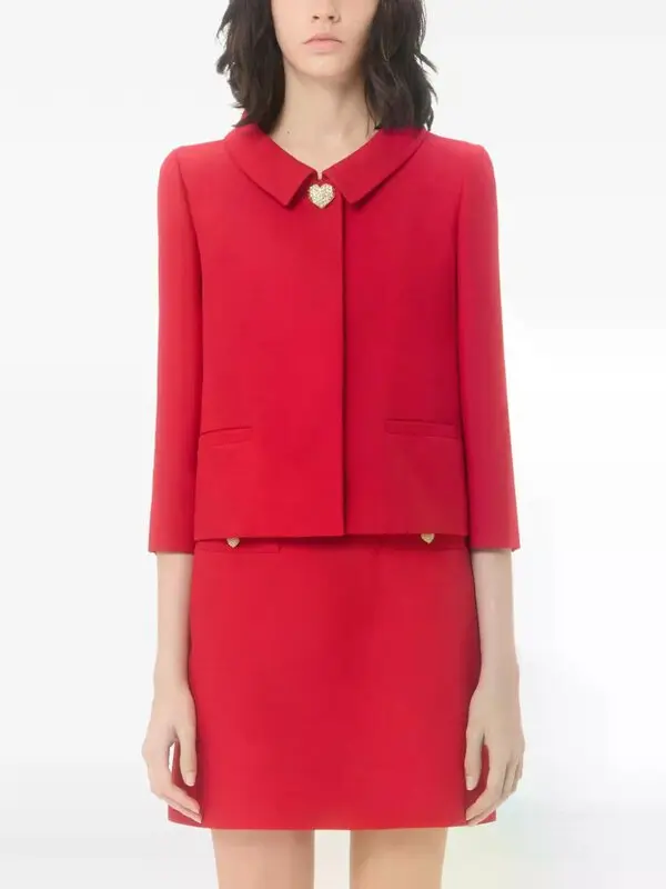 Valentino Garavani Crepe Couture Jacket - Red