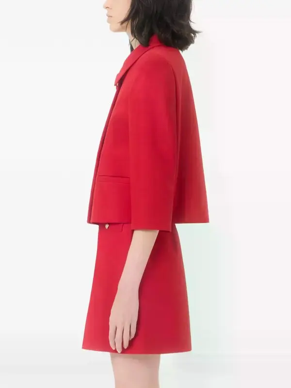 Valentino Garavani Crepe Couture Jacket - Red