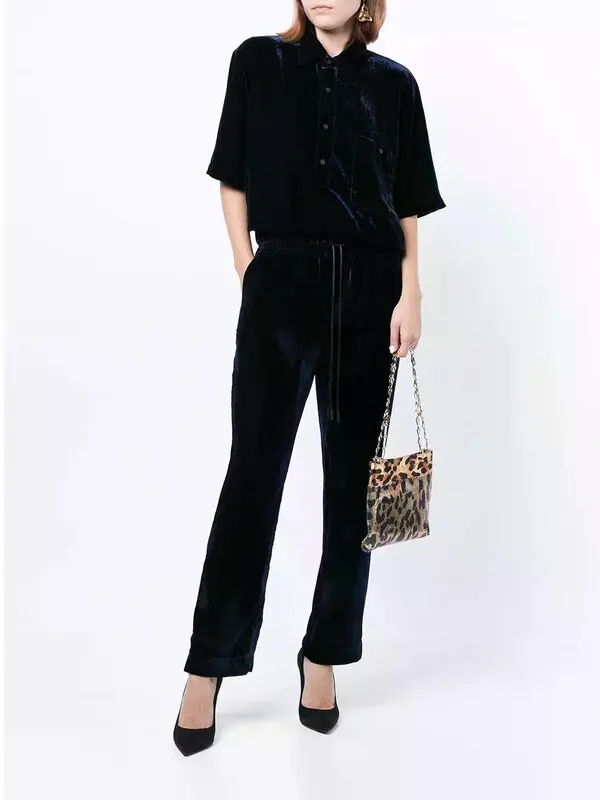 RtA Velvet-effect Pyjama Trousers