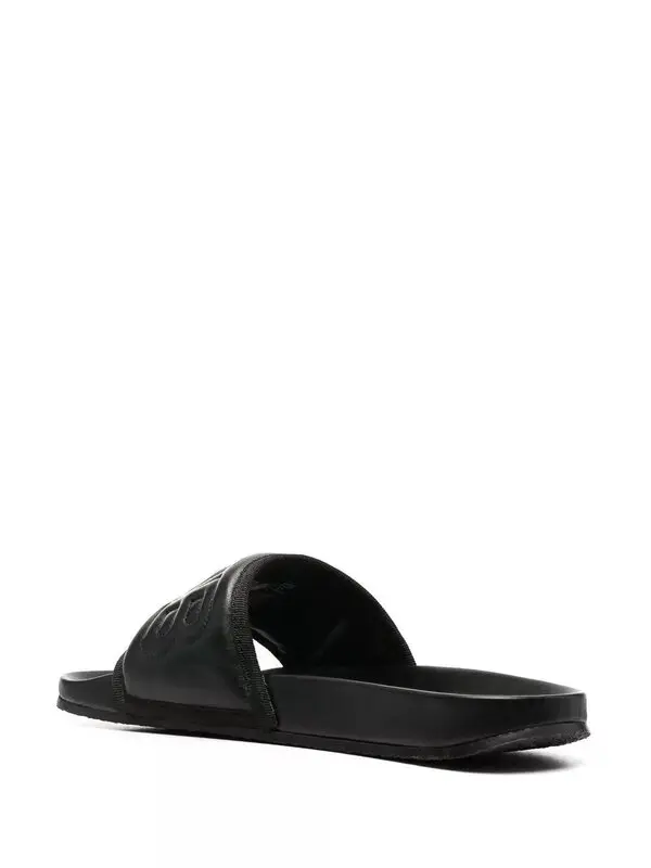 AMBUSH Embossed-logo Slides - Black