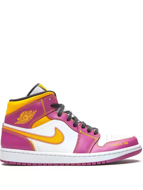 JORDAN Air 1 Mid Día De Los Muertos Sneakers - Pink