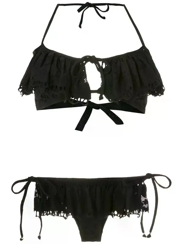 AMIR SLAMA Ruffled Bikini Set