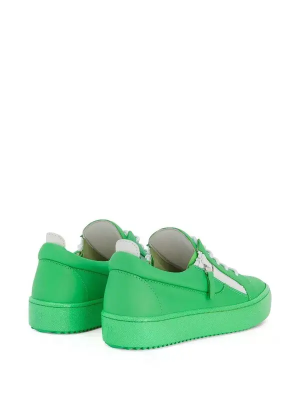 GIUSEPPE ZANOTTI Gail Leather Sneakers - Green
