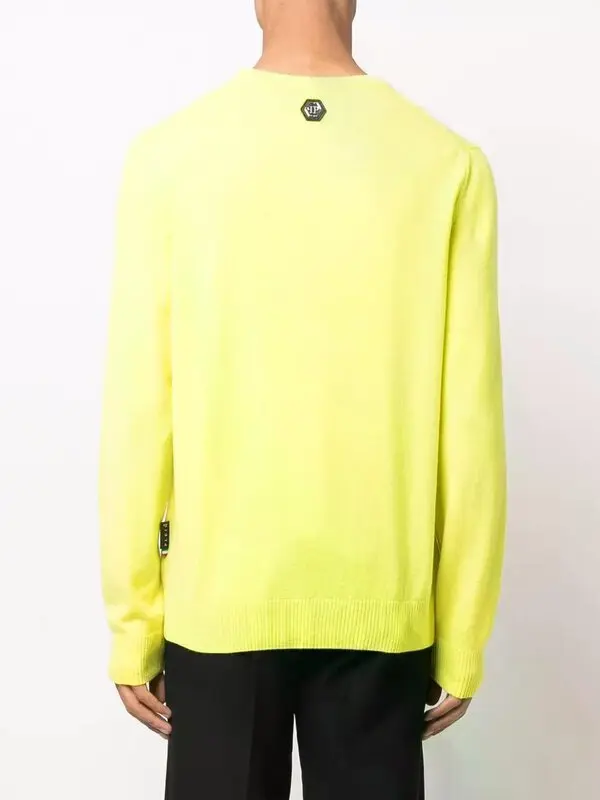 Philipp Plein Skull Logo Knitted Sweater