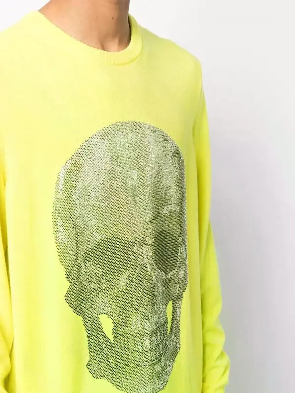 Philipp Plein Skull Logo Knitted Sweater