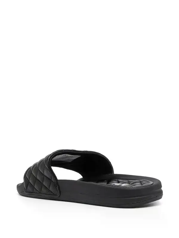 Apl Quilted Lusso Slides - Black