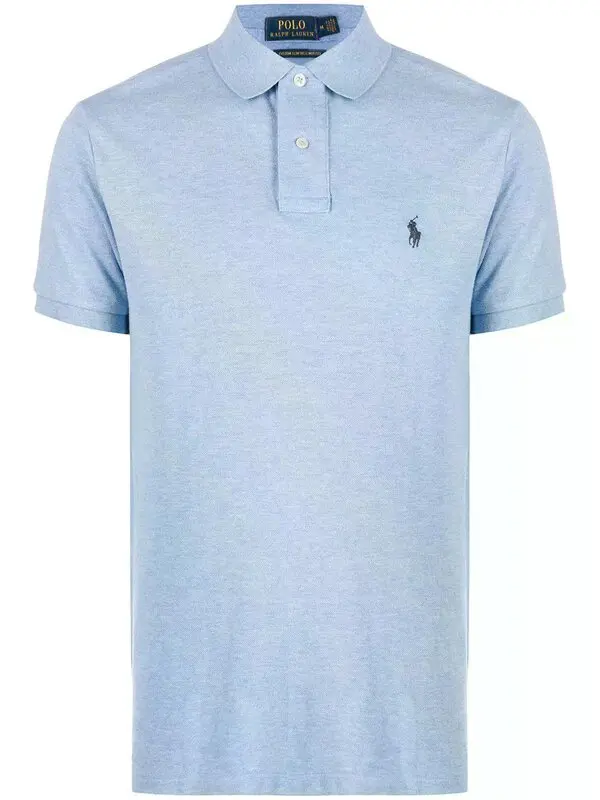 Polo Ralph Lauren Embroidered Motif Polo Shirt - Blue