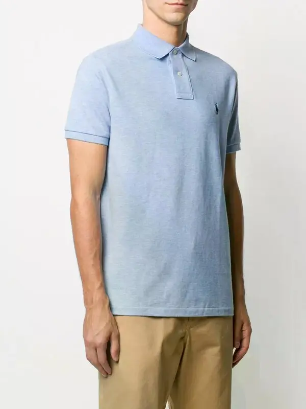 Polo Ralph Lauren Embroidered Motif Polo Shirt - Blue