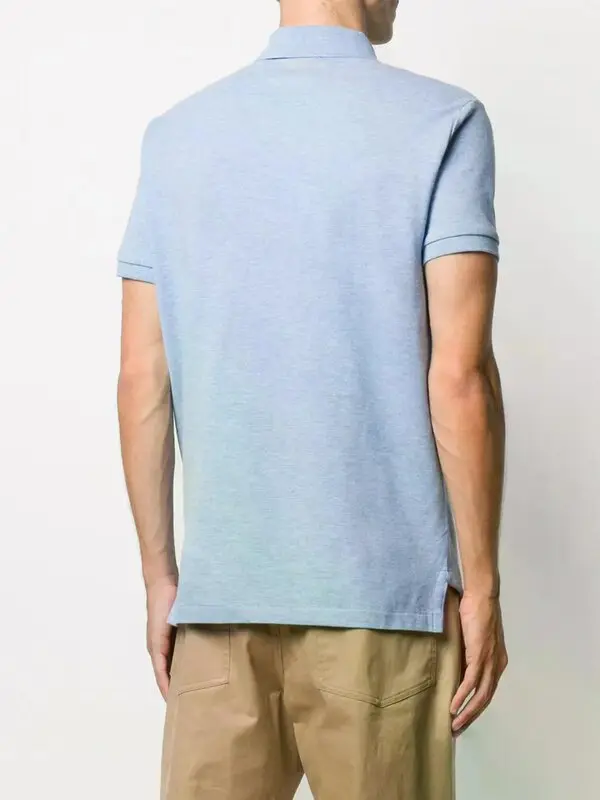 Polo Ralph Lauren Embroidered Motif Polo Shirt - Blue