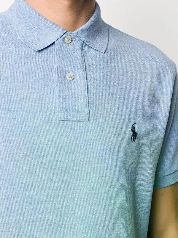 Polo Ralph Lauren Embroidered Motif Polo Shirt - Blue