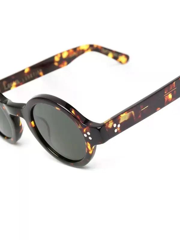 LESCA Burt Round-frame Sunglasses