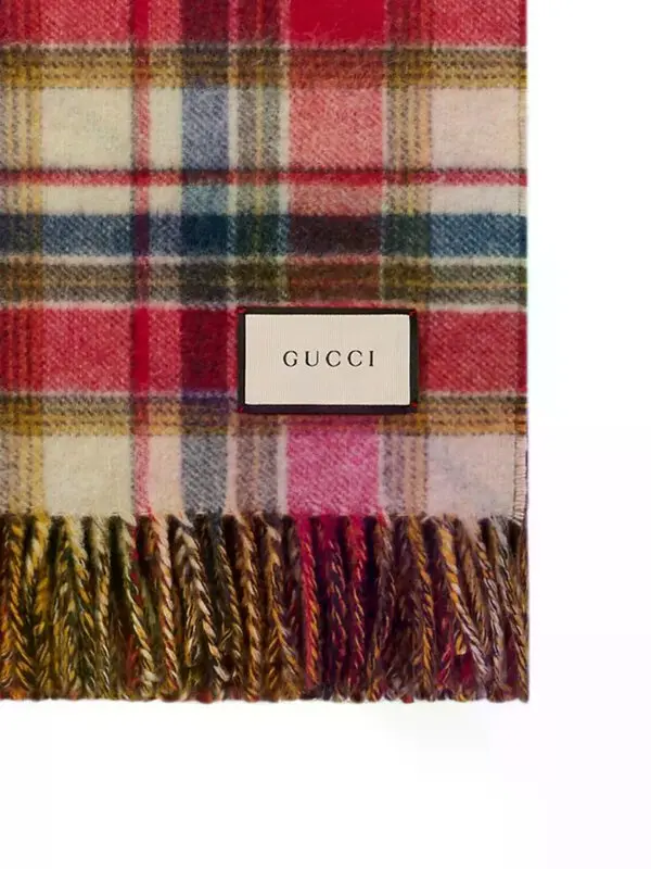 Gucci Gg Plaid Throw Blanket