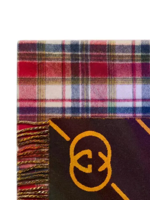 Gucci Gg Plaid Throw Blanket