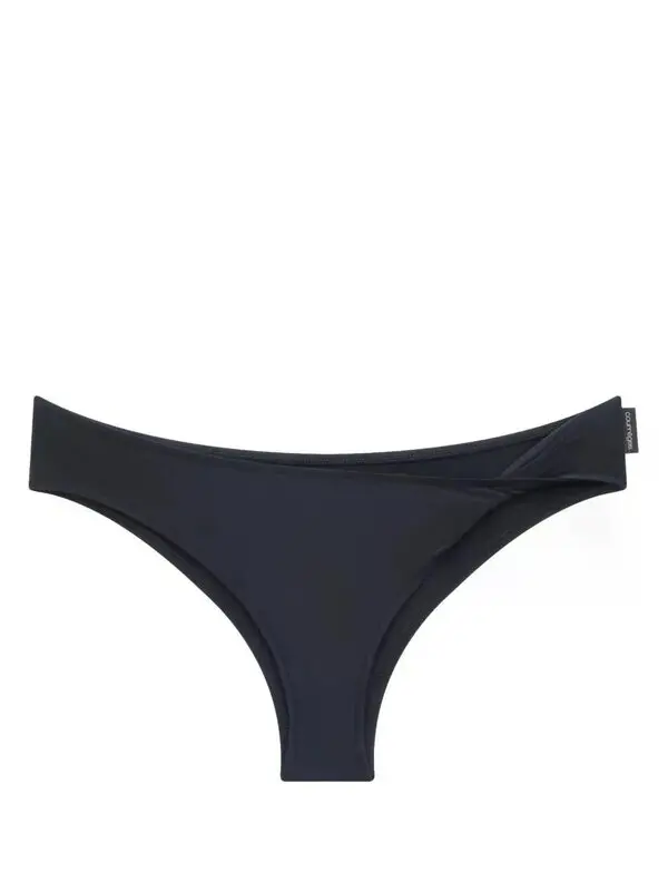 COURREGES Twist-detailed Bikini Bottoms - Black