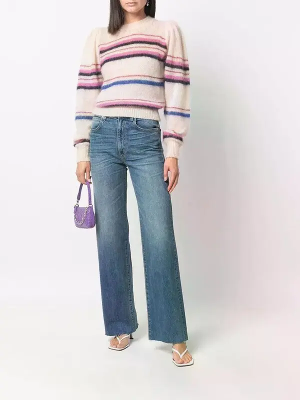 SLVRLAKE Mid-rise Flared Jeans - Blue