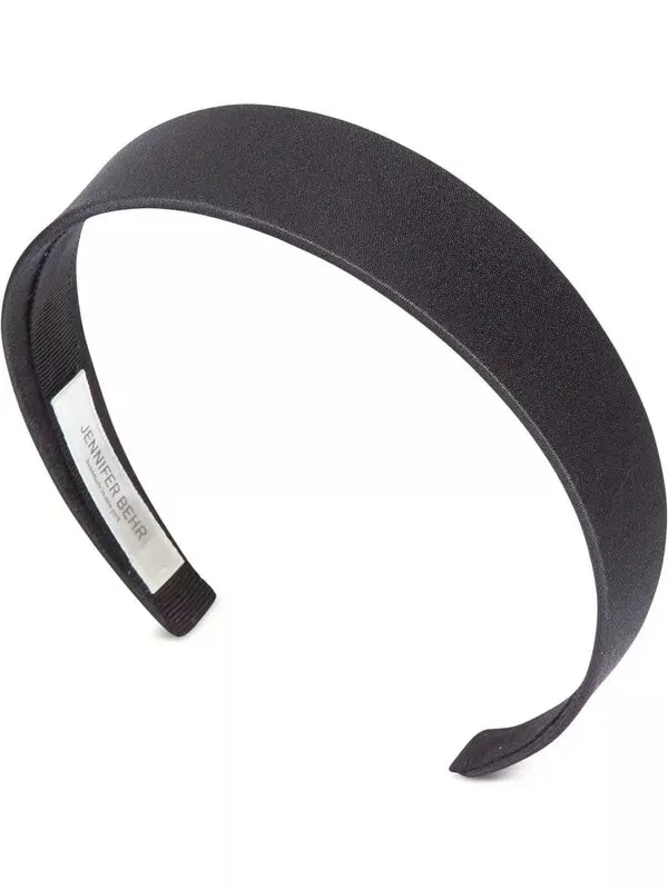 JENNIFER BEHR Lydia Satin Headband - Black