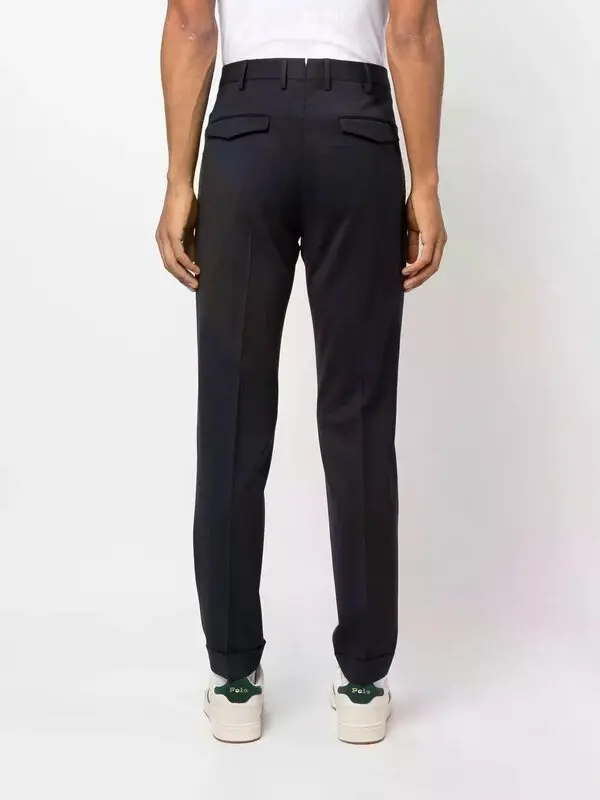 PT TORINO Straight-leg Tailored Trousers - Blue