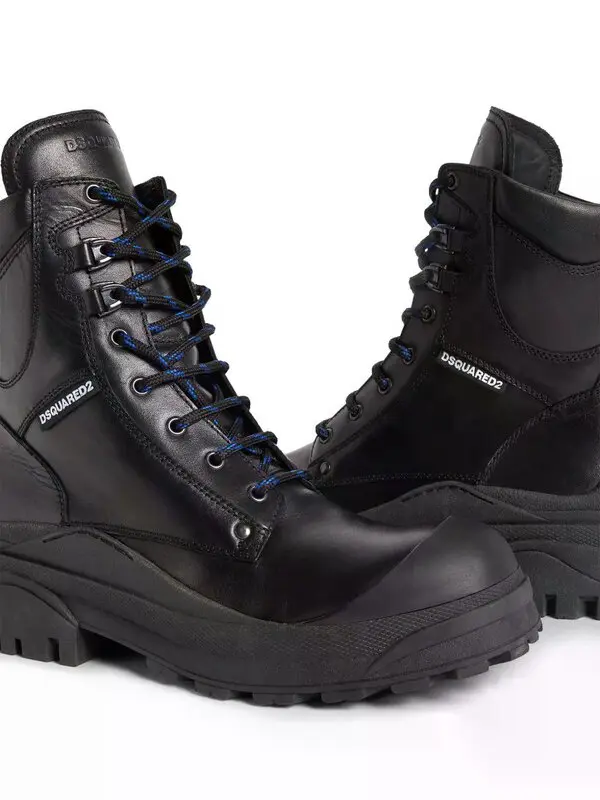 Dsquared2 Panelled-design Leather Boots
