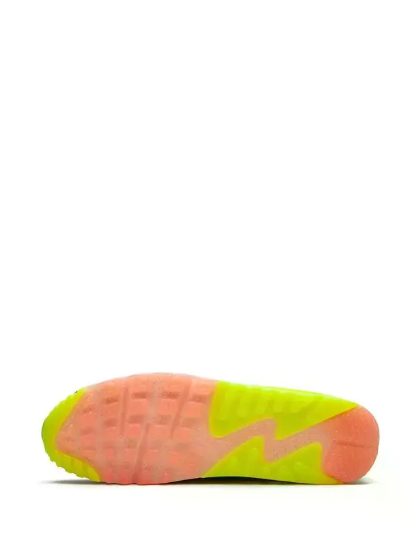 Nike Air Max 90 Lx Denim Leopard-print Sneakers - Green