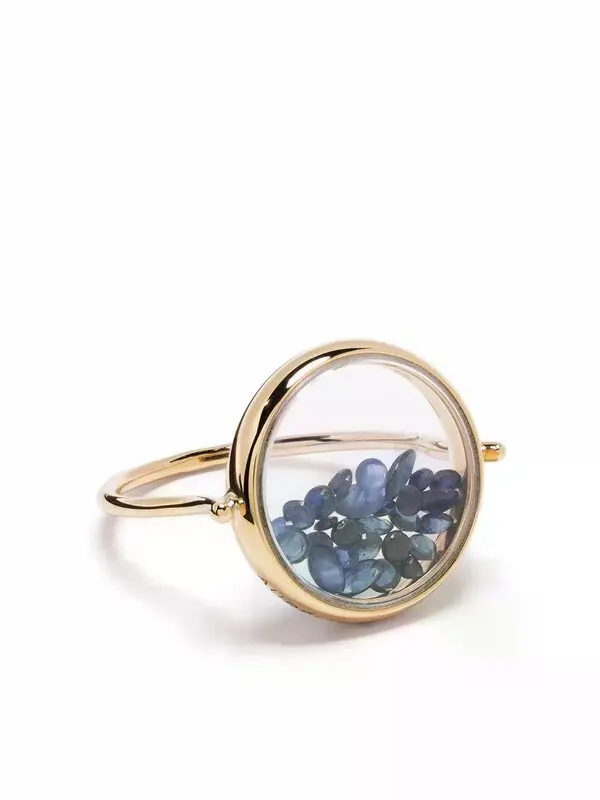 AURÉLIE BIDERMANN 18kt Yellow Chivor Sapphire Ring - Gold