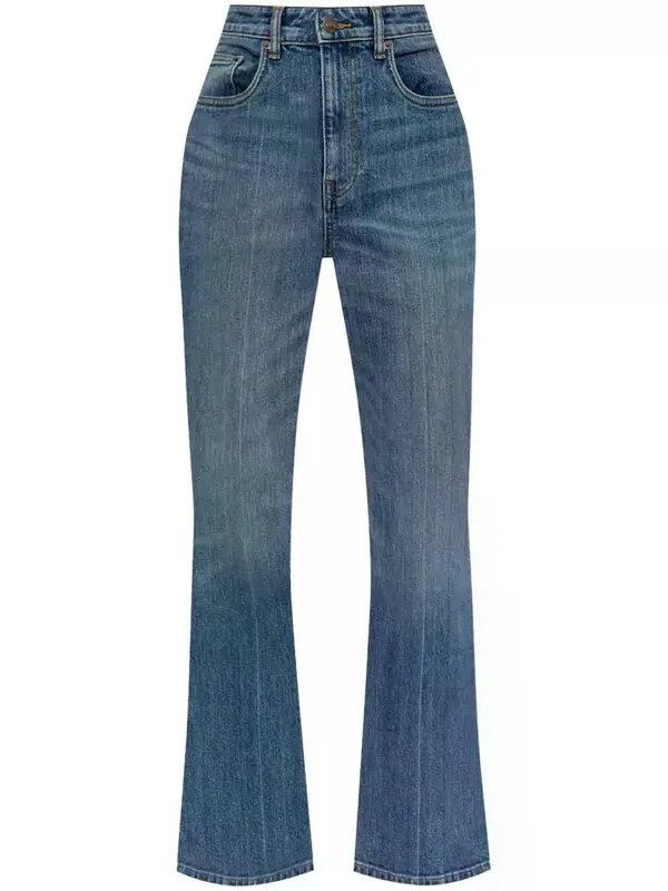 Tory Burch Indigo Stretch Cotton Mid-rise Slim Jeans
