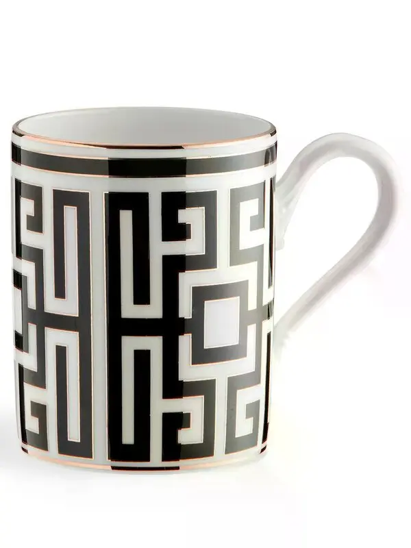 GINORI 1735 Labirinto Maze-print Mug - Black