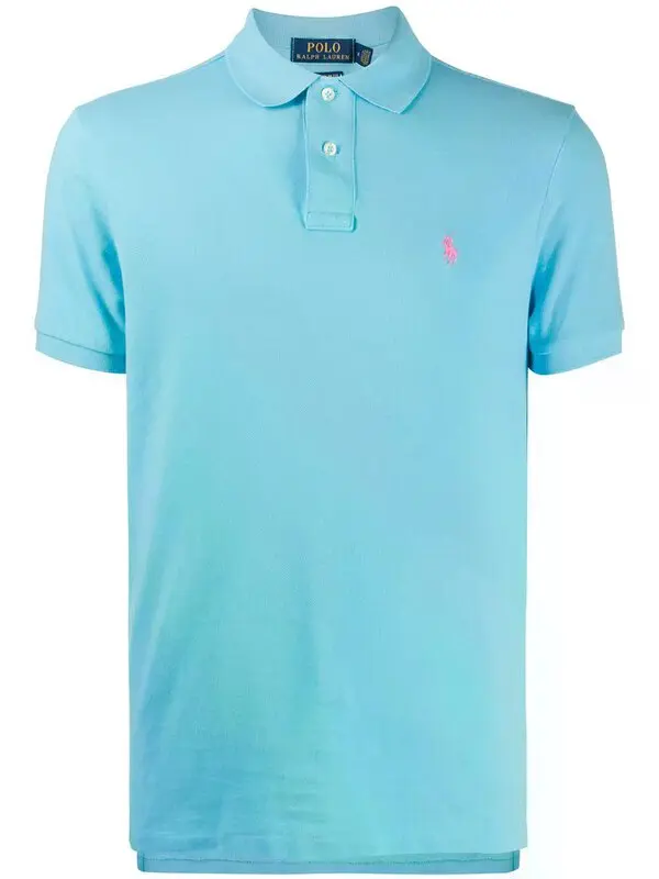 Polo Ralph Lauren Embroidered Logo Polo Shirt - Blue
